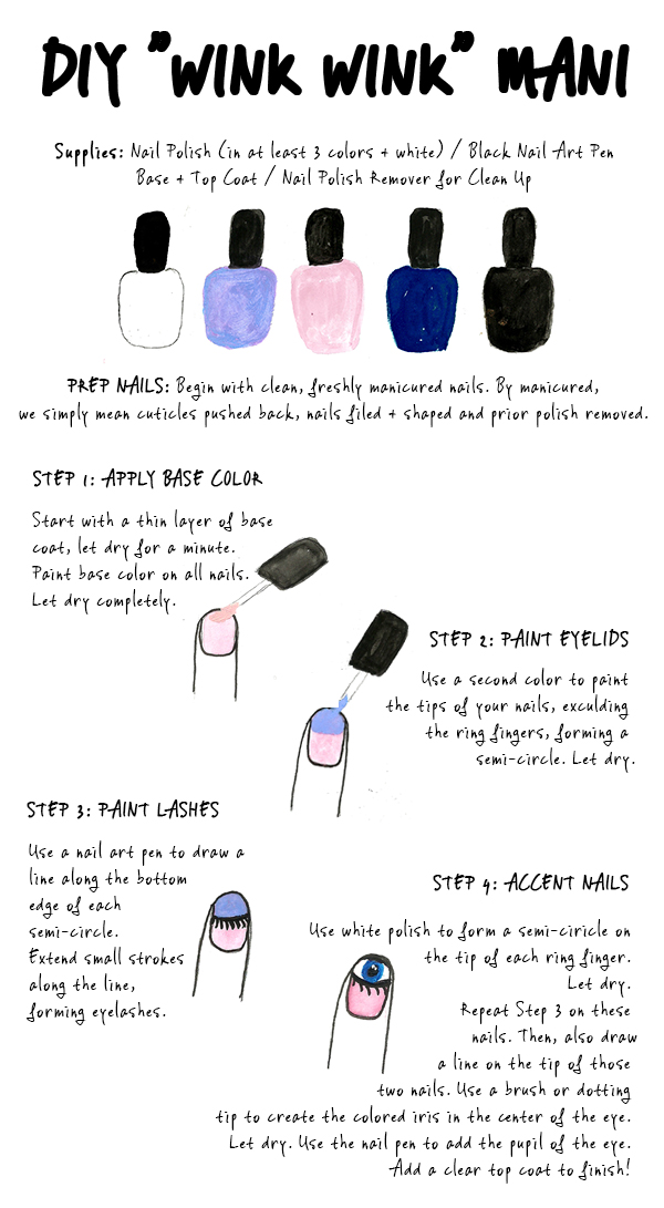 DIY “Wink Wink” Mani Tutorial | Studio DIY | Bloglovin’